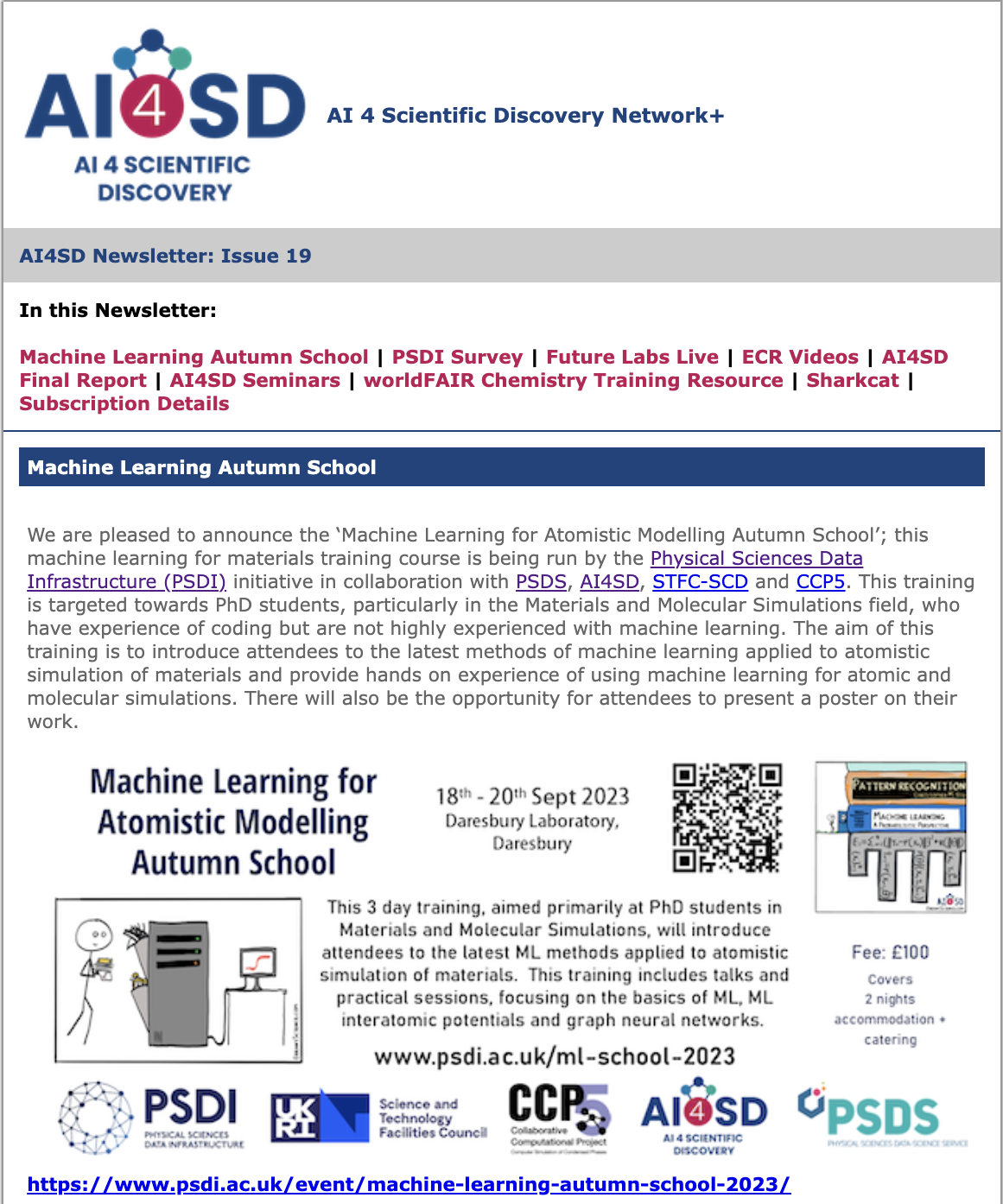 Newsletters : AI 4 Scientific Discovery